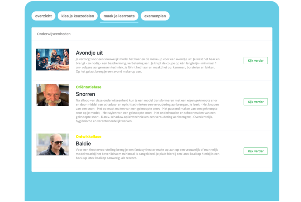 Individuele leerroute - Fringe